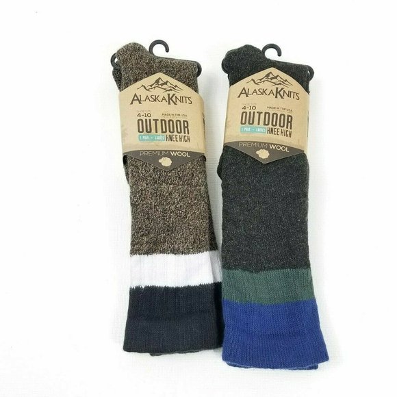 Alaska Knits | Accessories | New Alaska Knit Knee High Wool Socks ...